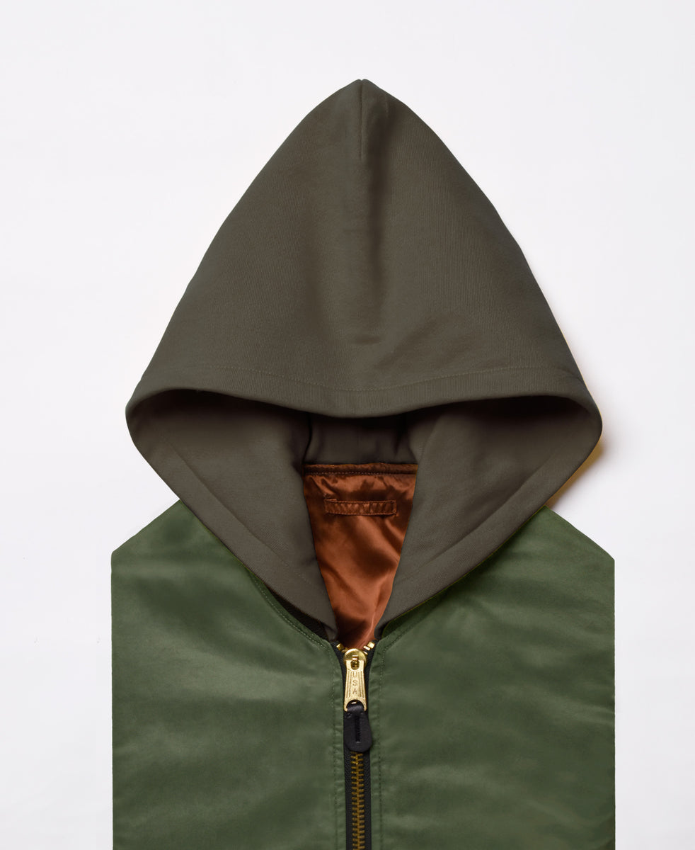 CUSTOM OPTION : COTTON FLEECE HOOD OLIVE DRAB ( LIMITED COLOR ) – F.M.C ...